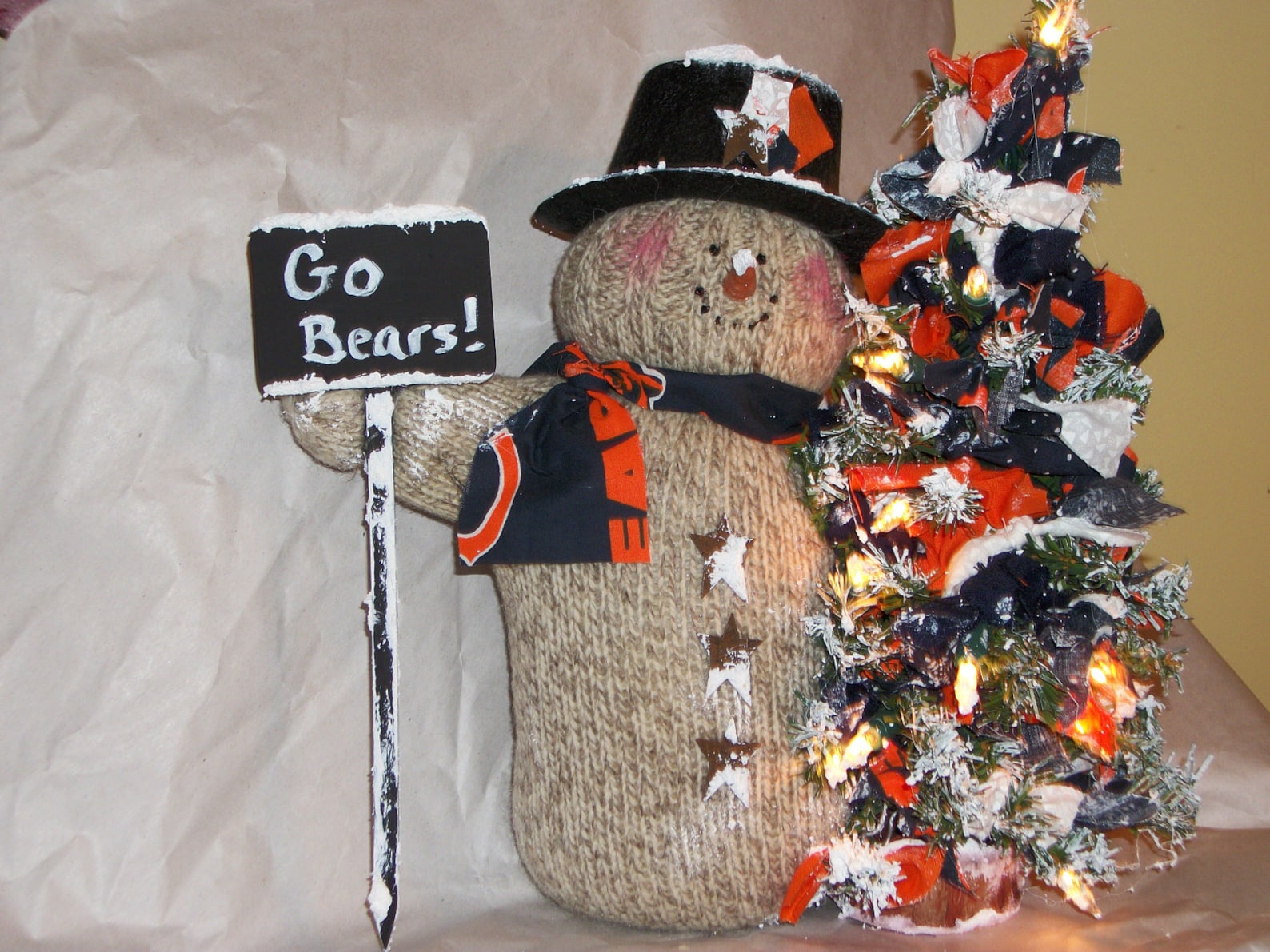 Chicago Bears "go Bears Sign" - Etsy