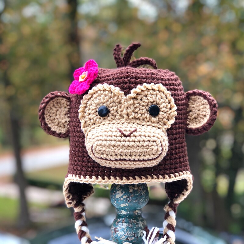 Monkey Hat - Etsy