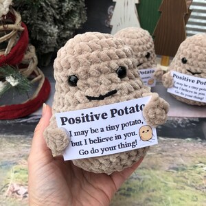 Crochet Potato, Crocheted Happy Potato, Birthday Gift,handmade Cute ...