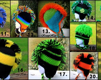 Crochet Mohawk Hat - Etsy