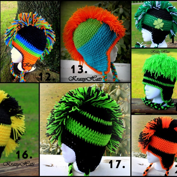 Crochet Mohawk Hat - Etsy