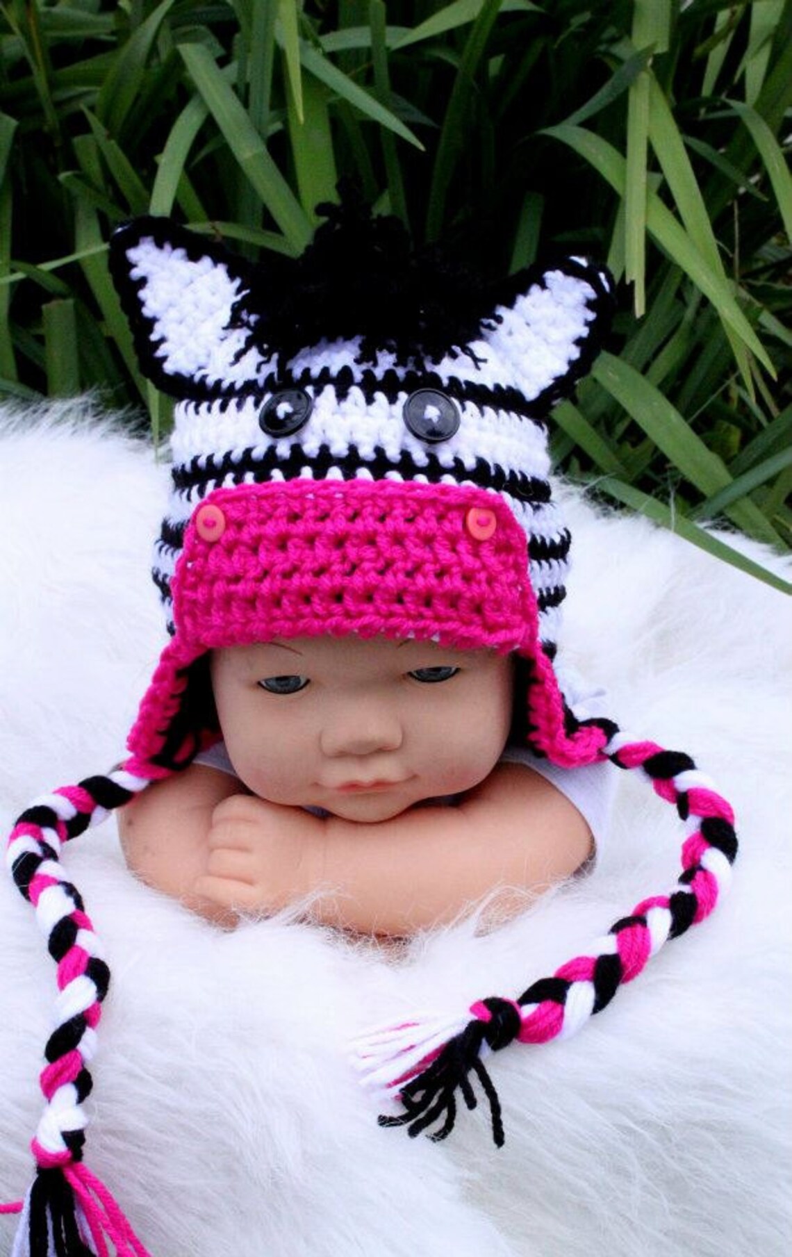 Crochet Zebra Hat. Handmade Zebra Hat.birthday Gift. | Etsy