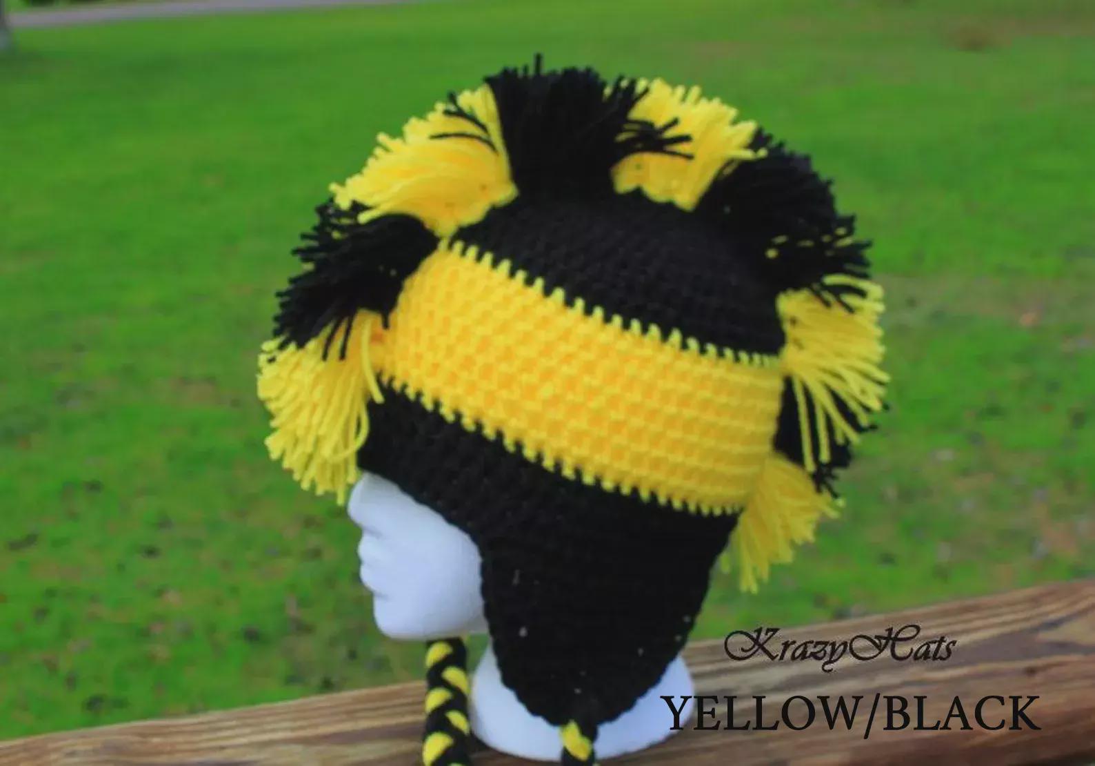 Crochet Mohawk Hat | Handmade Beanie | Made to Order - Etsy