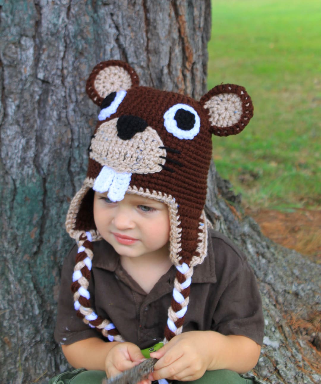 Crochet Beaver Hat,handmade Animal Beanie, Made to Order - Etsy