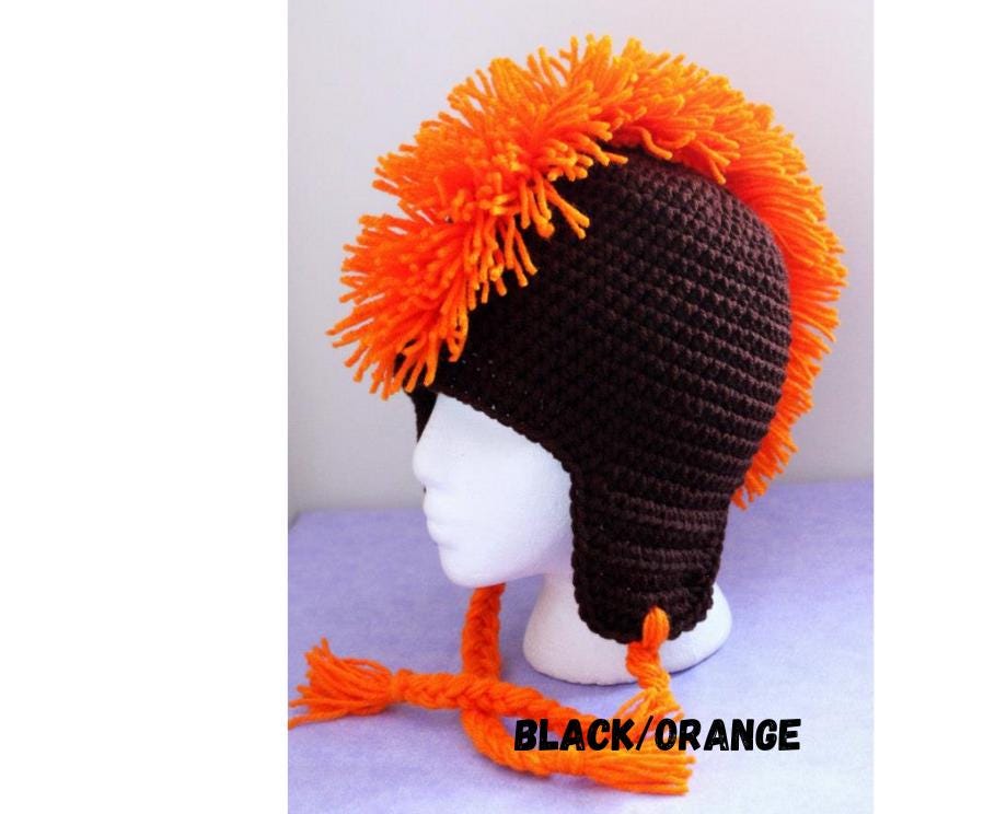 Crochet Mohawk Hat | Handmade Beanie | Made to Order - Etsy
