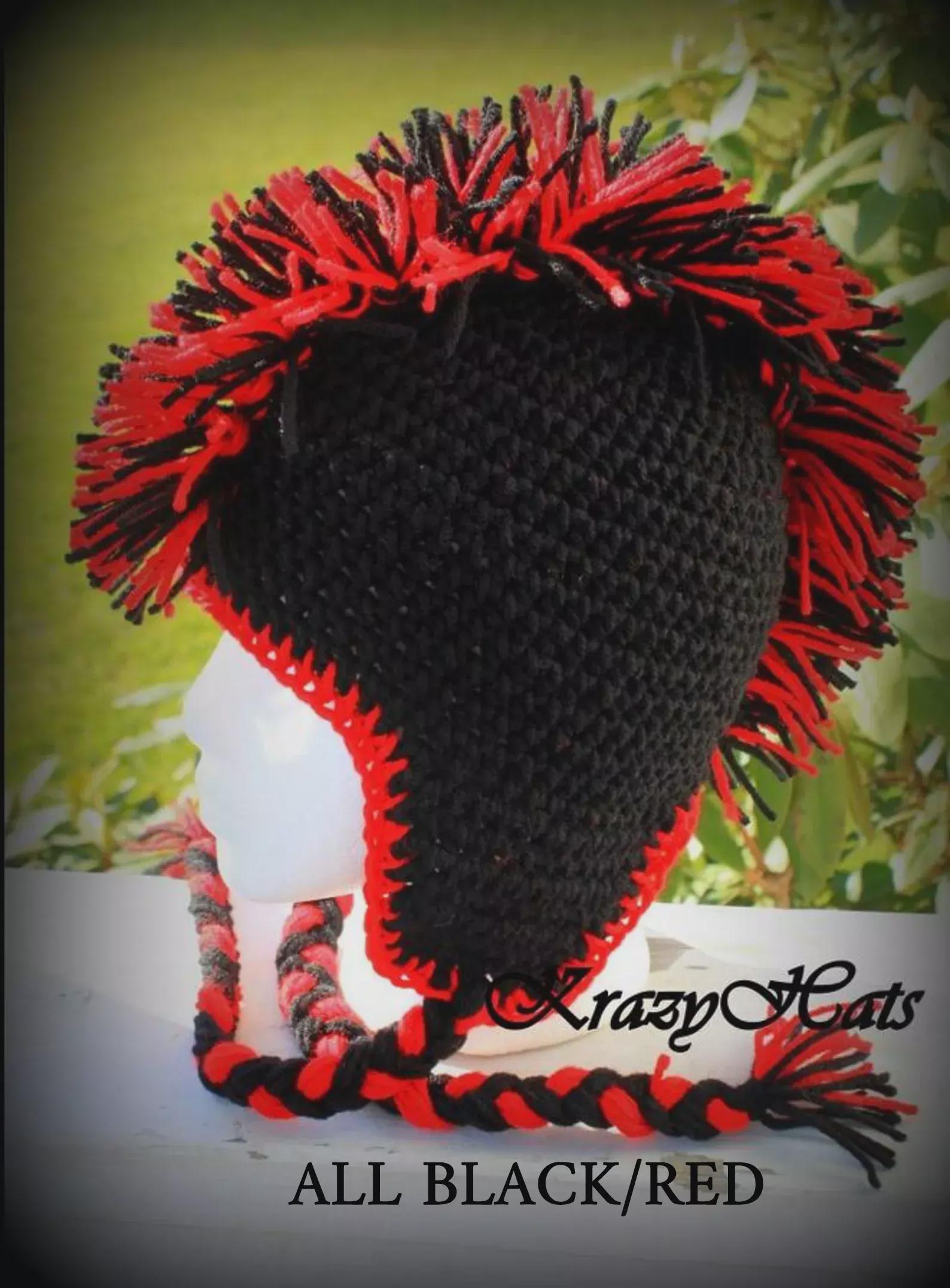 Crochet Mohawk Hat | Handmade Beanie | Made to Order - Etsy