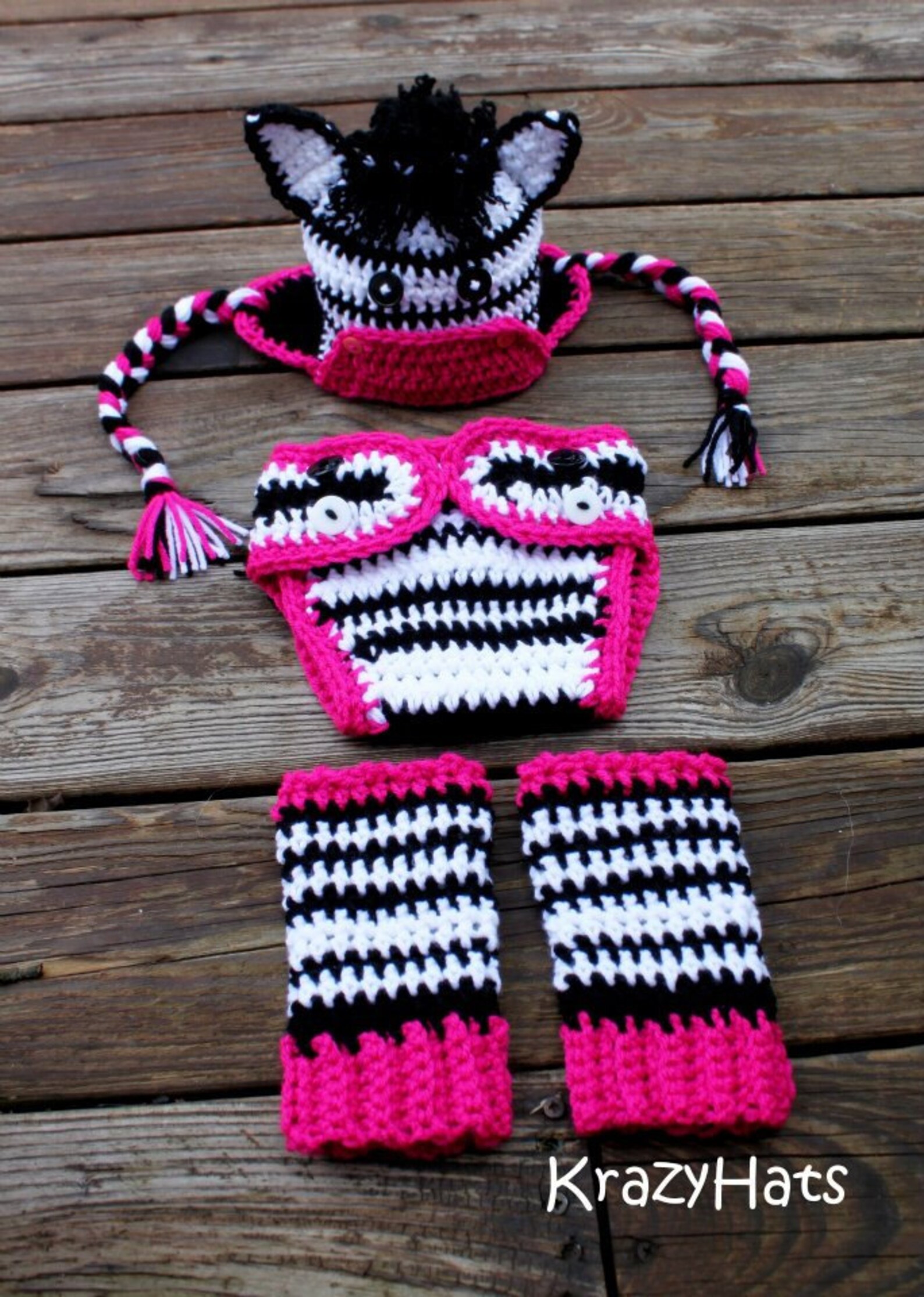 Crochet Zebra Hat. Handmade Zebra Hat.birthday Gift. | Etsy