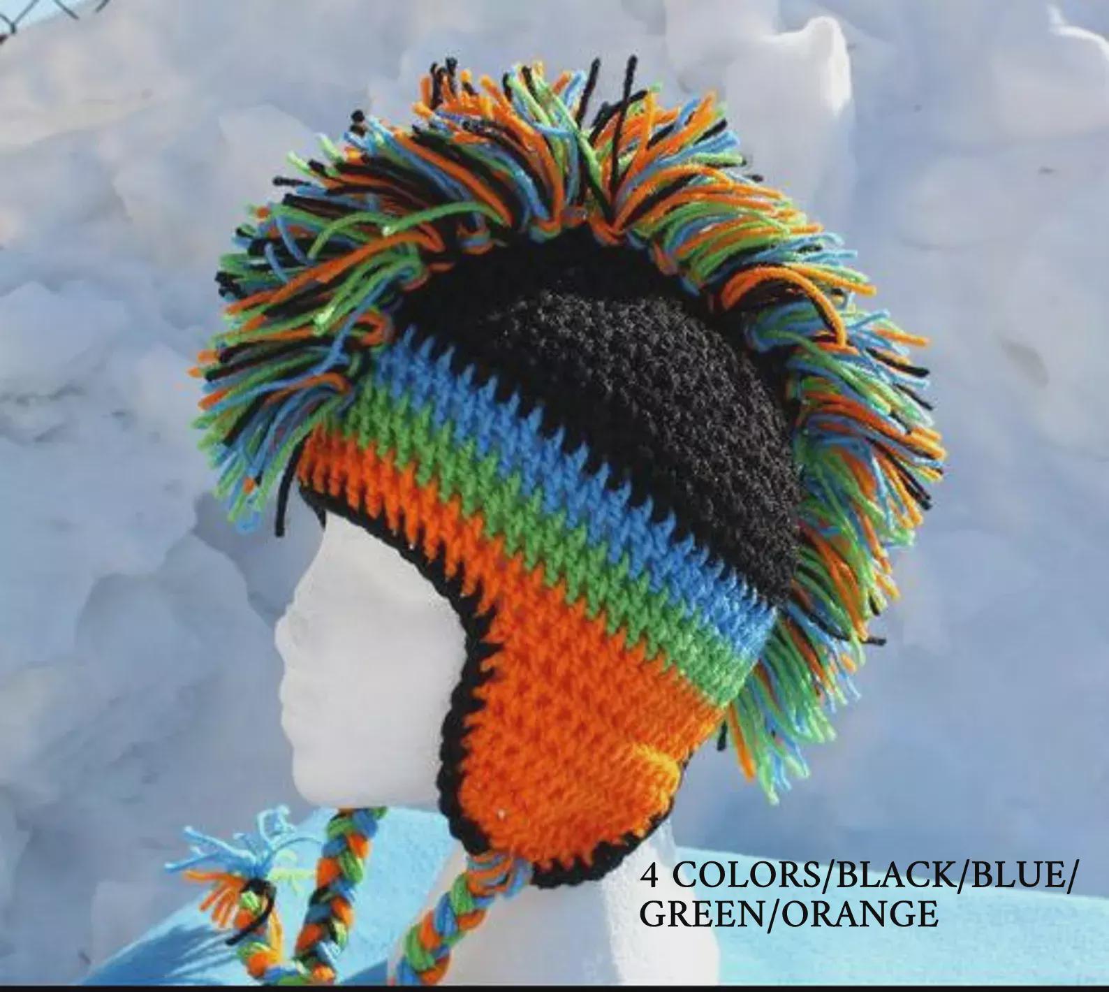 Crochet Mohawk Hat | Handmade Beanie | Made to Order - Etsy