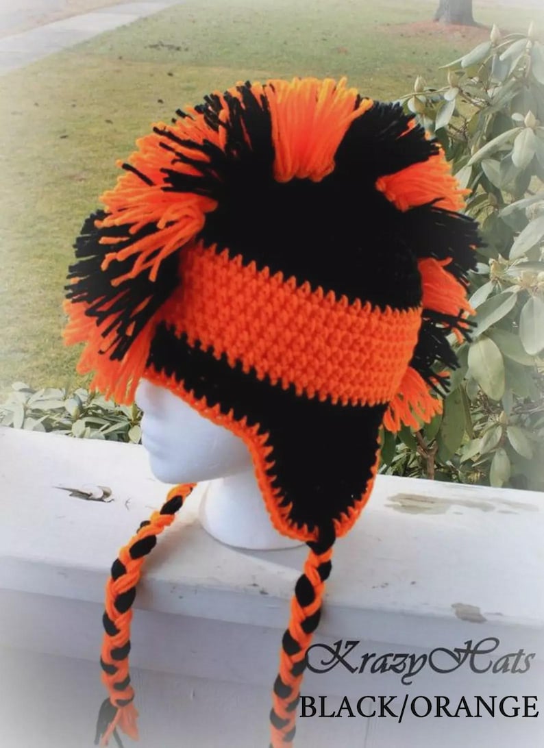 Crochet Mohawk Hat | Handmade Beanie | Made to Order - Etsy