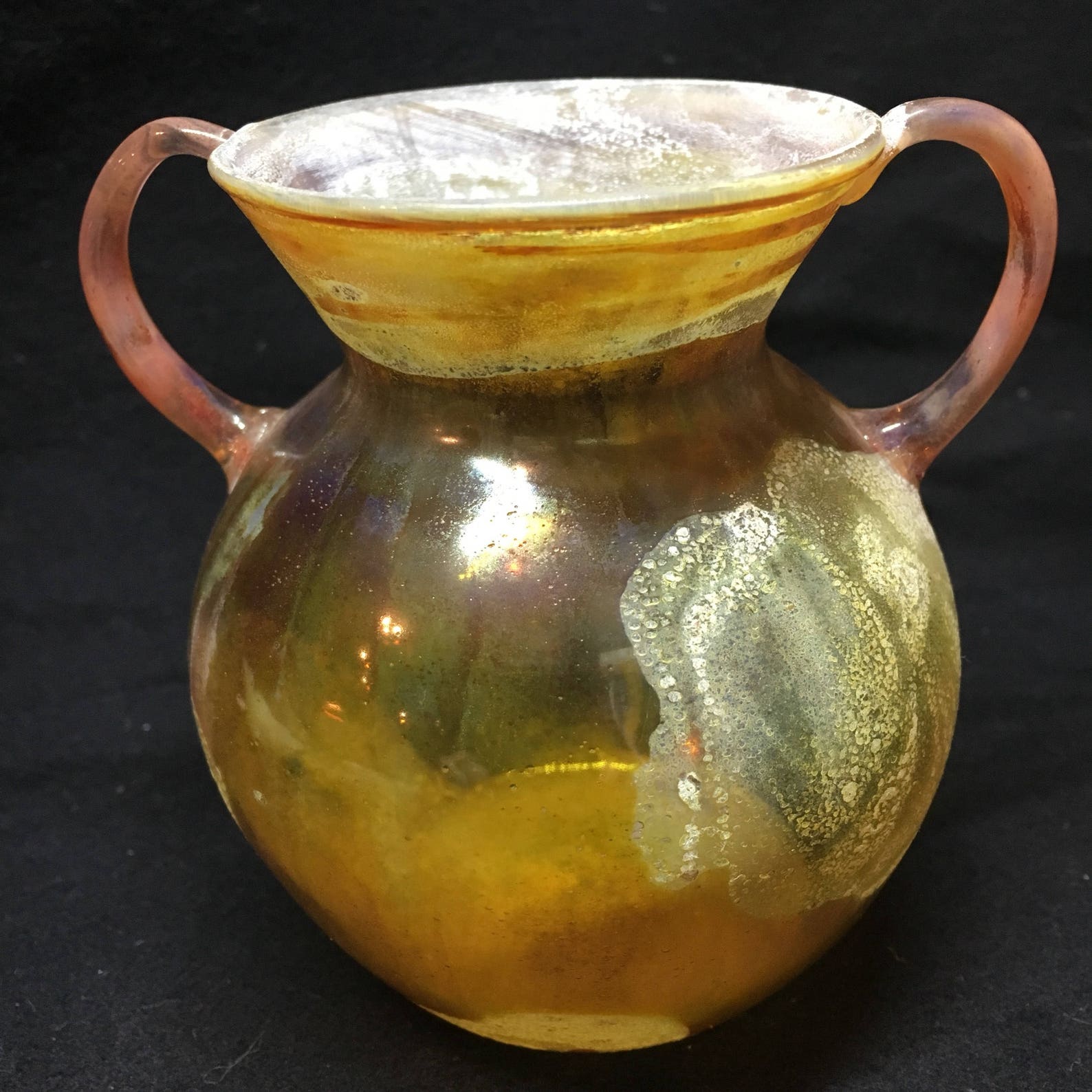 Ancient Hand Blown Signed Glass Artifact | Etsy