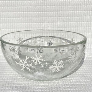 Hand Painted Sparkling Snowflake Candy Bowl 6 in X 3 In, Snow Lover ...