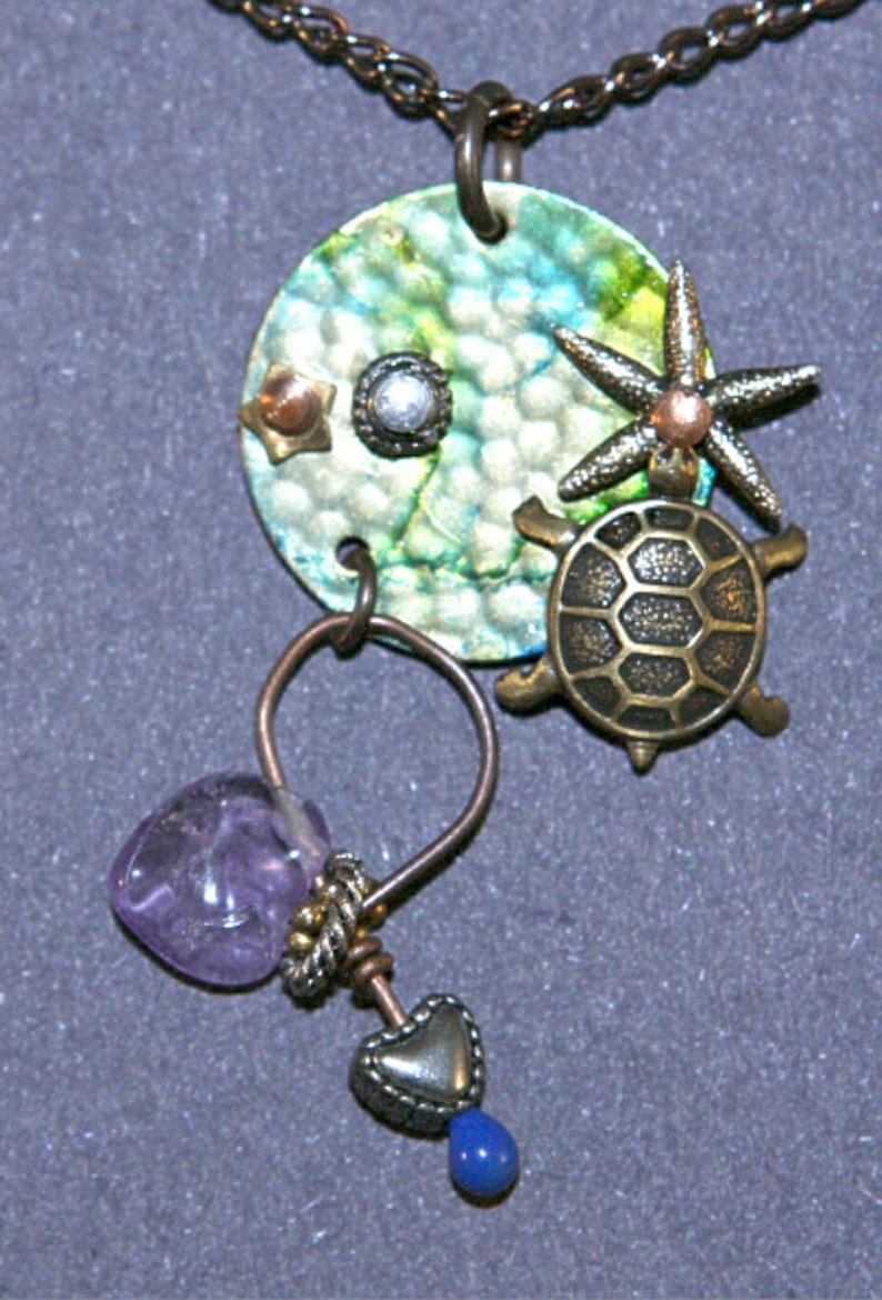 Amethyst, Turtle, Starfish, Heart Necklace - Etsy