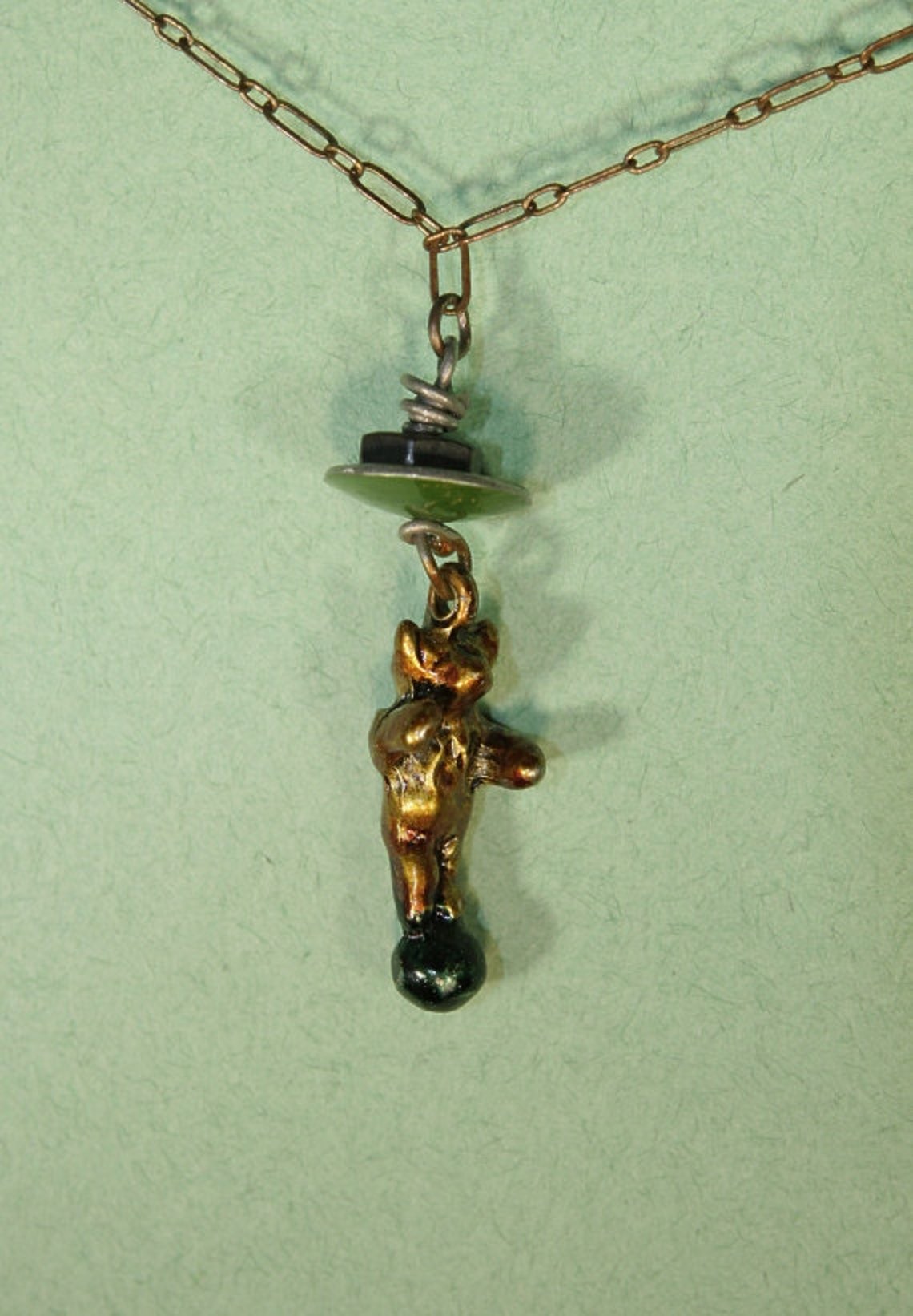 Circus Bear Necklace - Etsy