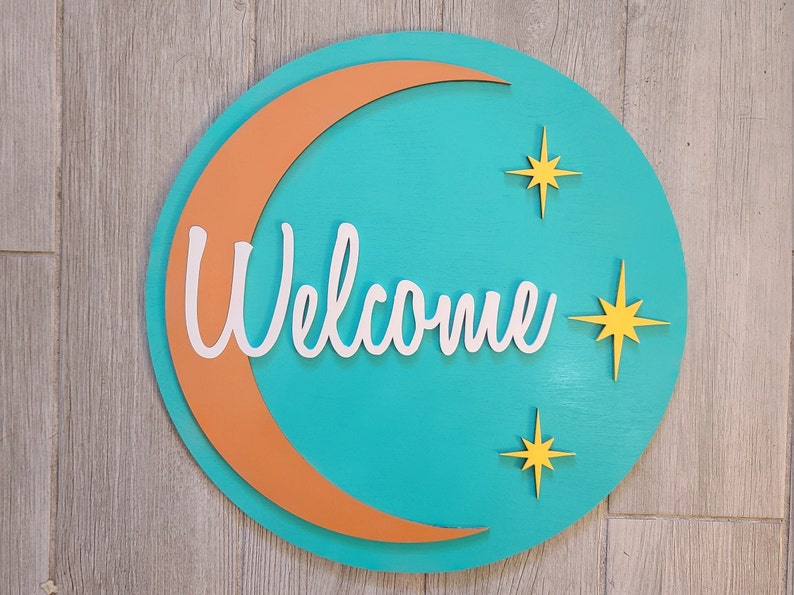 Mid Century Modern Welcome Sign Bundle SVG File - Etsy