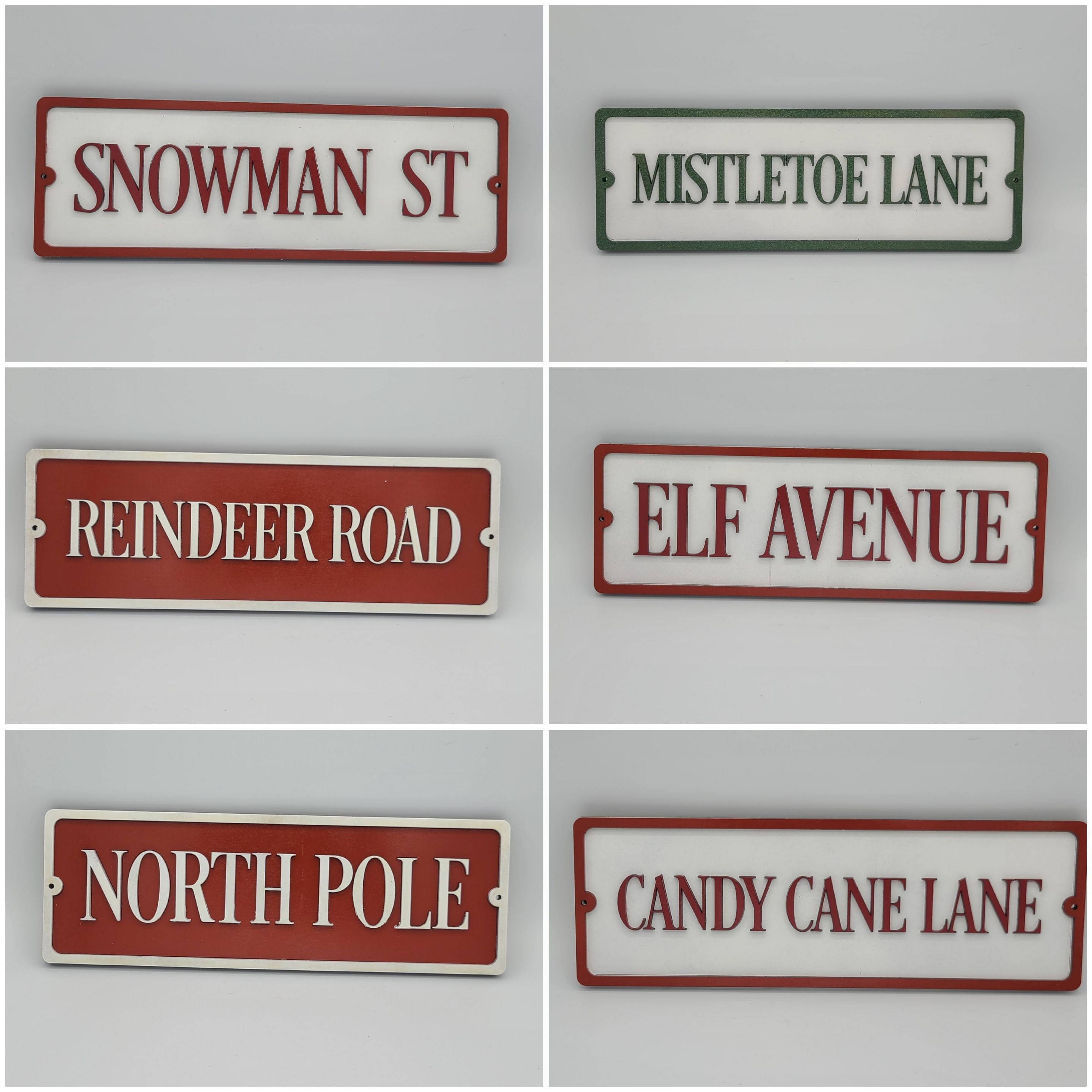 Christmas Street Signs SVG File | Etsy