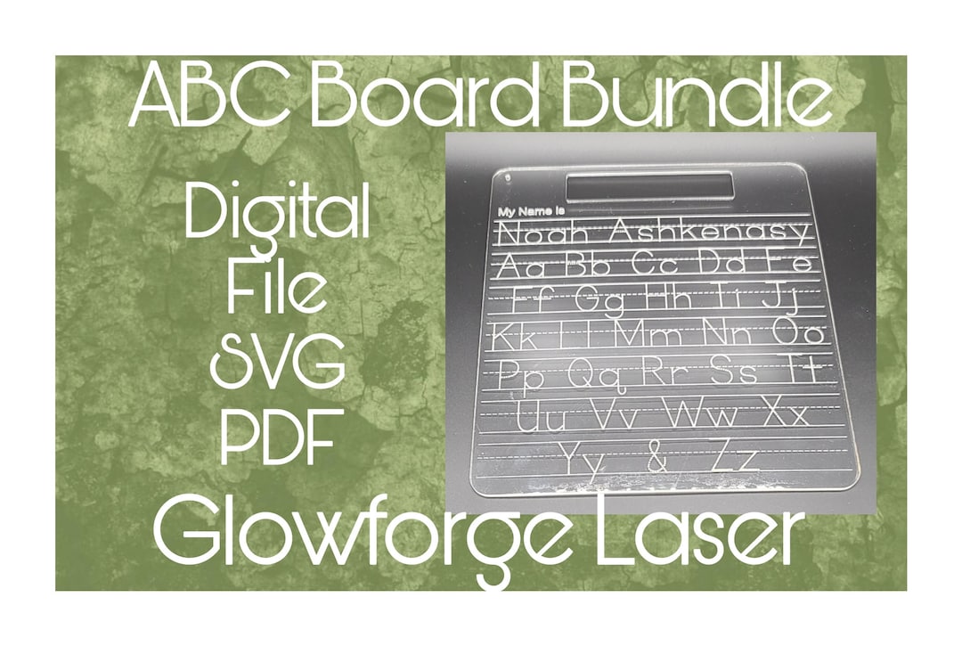 Childs ABC 123 Shapes Tracing Pad SVG FILE / Svg, Pdf, Png - Etsy