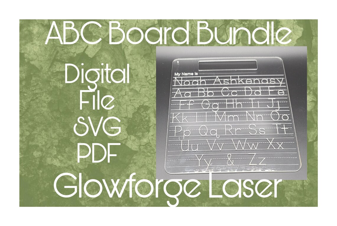 Childs ABC 123 Shapes Tracing Pad SVG FILE / Svg, Pdf, Png - Etsy