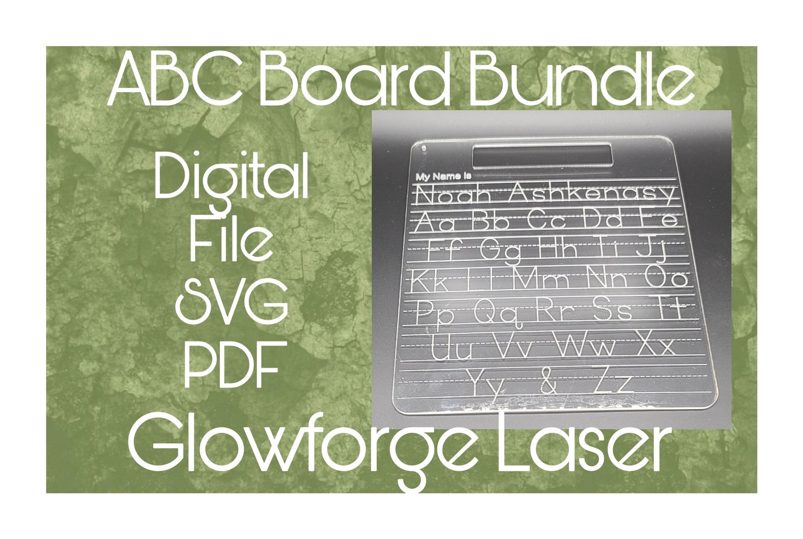 Childs ABC 123 Shapes Tracing Pad SVG FILE / Svg Pdf Png - Etsy