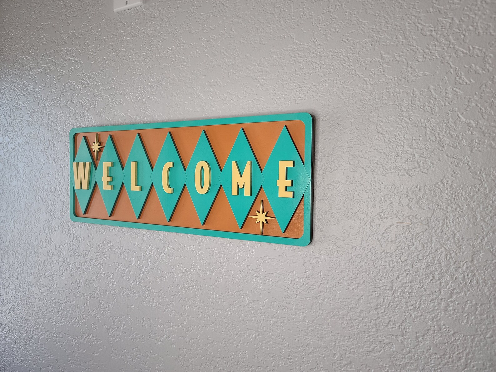 Mid Century Modern Rectangle Welcome Sign Retro SVG File - Etsy