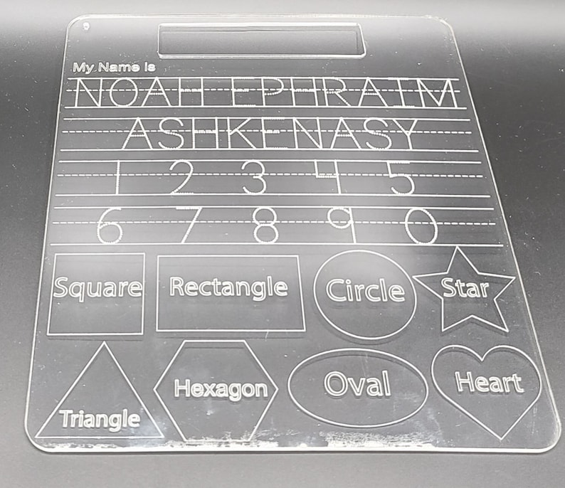 Childs ABC 123 Shapes Tracing Pad SVG FILE / Svg Pdf Png - Etsy