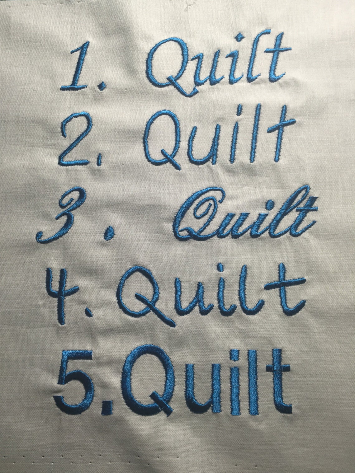 Machine Embroidered Personalized Quilt Label - Etsy