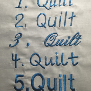 Machine Embroidered Personalized Quilt Label (1 - 5 Lines) - Etsy