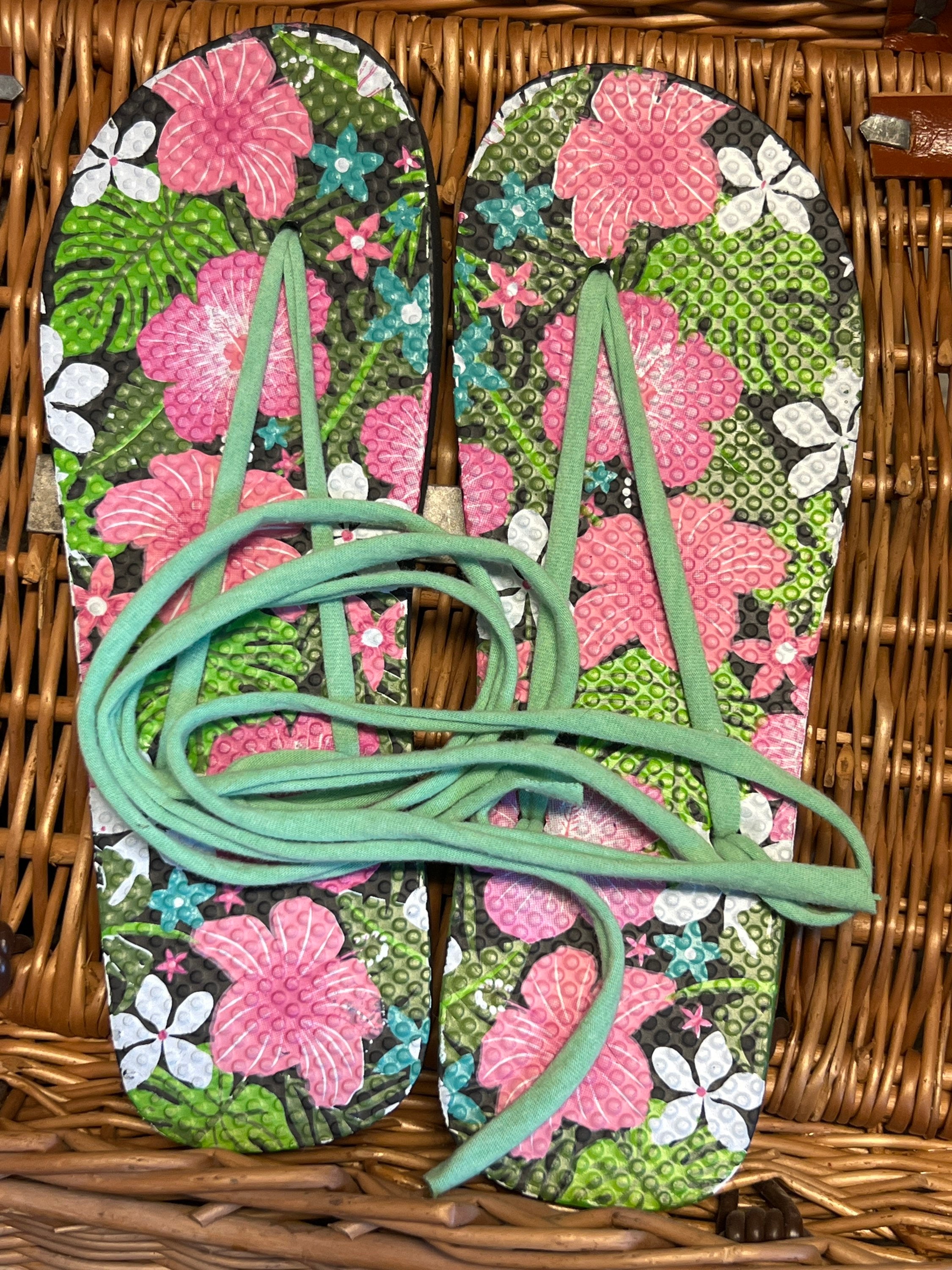 Fancy Flip Flops-strappy Flip Flop Shoes-yoga Meditating Accessories ...