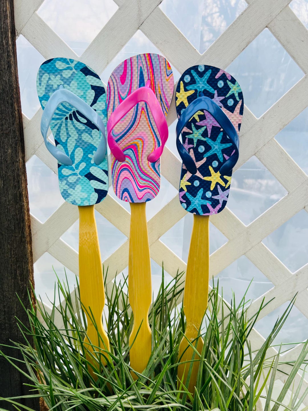 Personalized Chancla Flip Flop Fly Swatter, Bamboo Bug Swatter ...