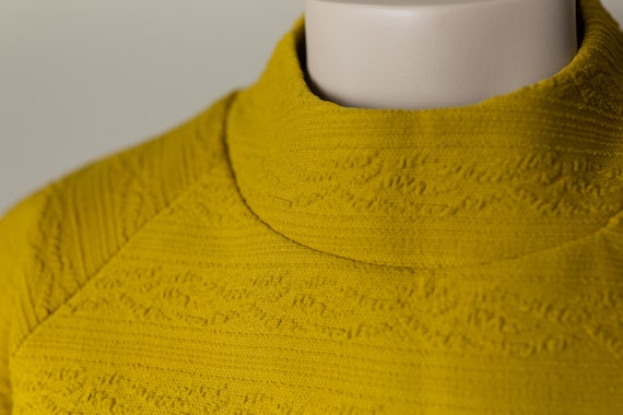 1960's mod mustard yellow midi dress | M - Gem