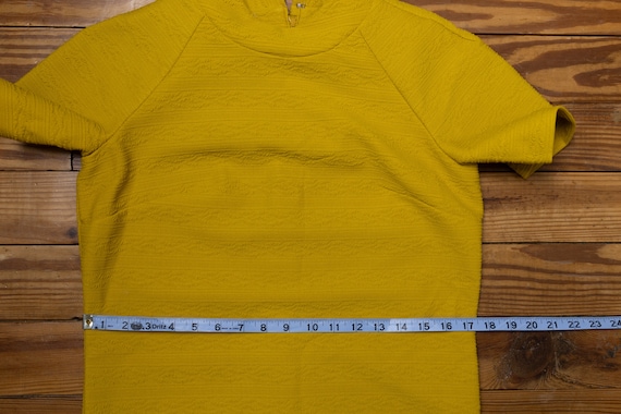 1960's mod mustard yellow midi dress | M - Gem