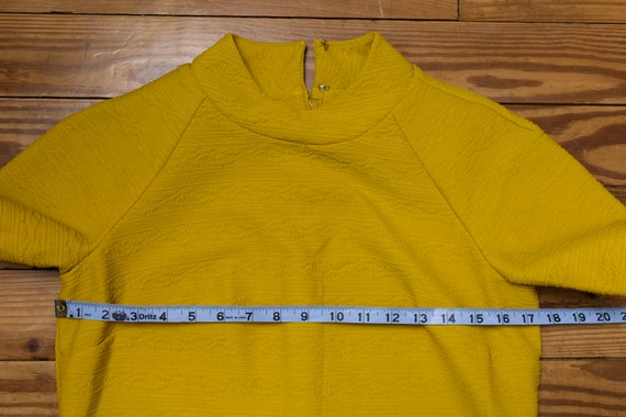 1960's mod mustard yellow midi dress | M - Gem