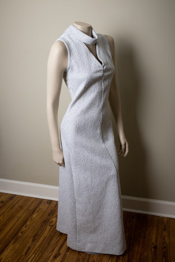 70's silver sparkle mod party dress | S - Gem