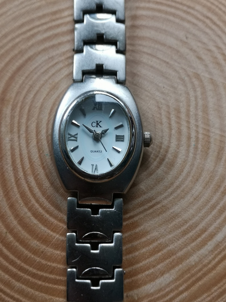 Vintage CK Calvin Klein Swiss Made Ladies Watch Silver Steel - Etsy
