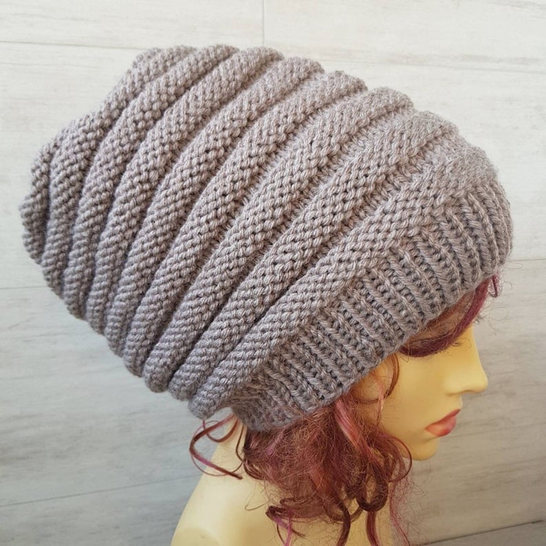 Extra Large Slouchy Beanie Handmade Hat for Long Hair - Etsy