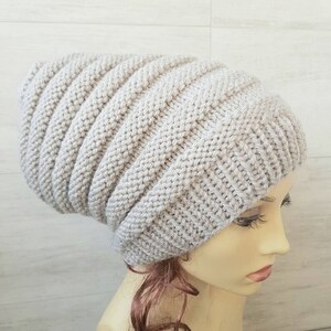 Extra Large Slouchy Beanie, Handmade Hat for Long Hair Dreadlocks ...