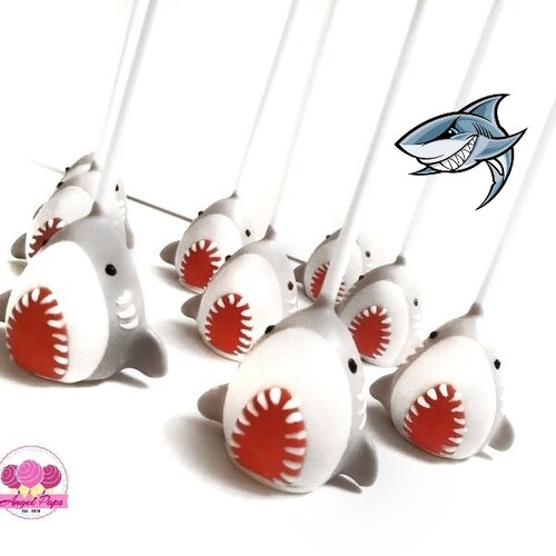 Shark Cake Pops - Etsy