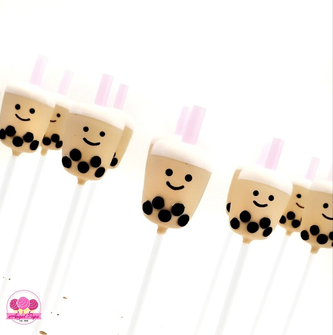Boba Tea Cake Pops - Etsy