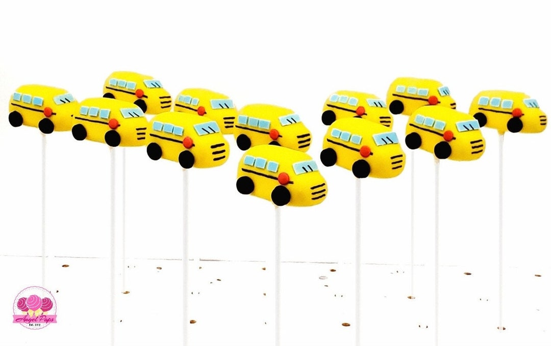 School Bus Cake Pops - Etsy