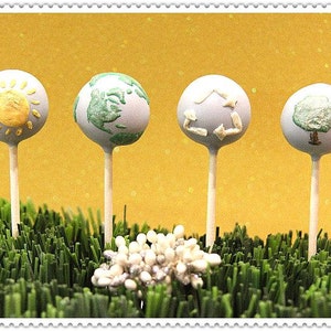 Earth Cake Pops - Etsy