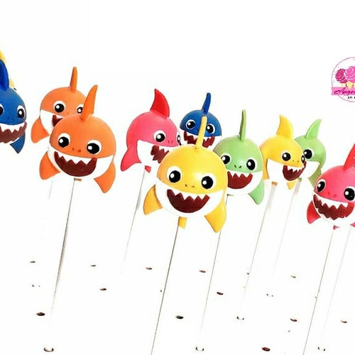 Shark Cake Pops 12 Cake Pops Individually Wrapped Birthday - Etsy