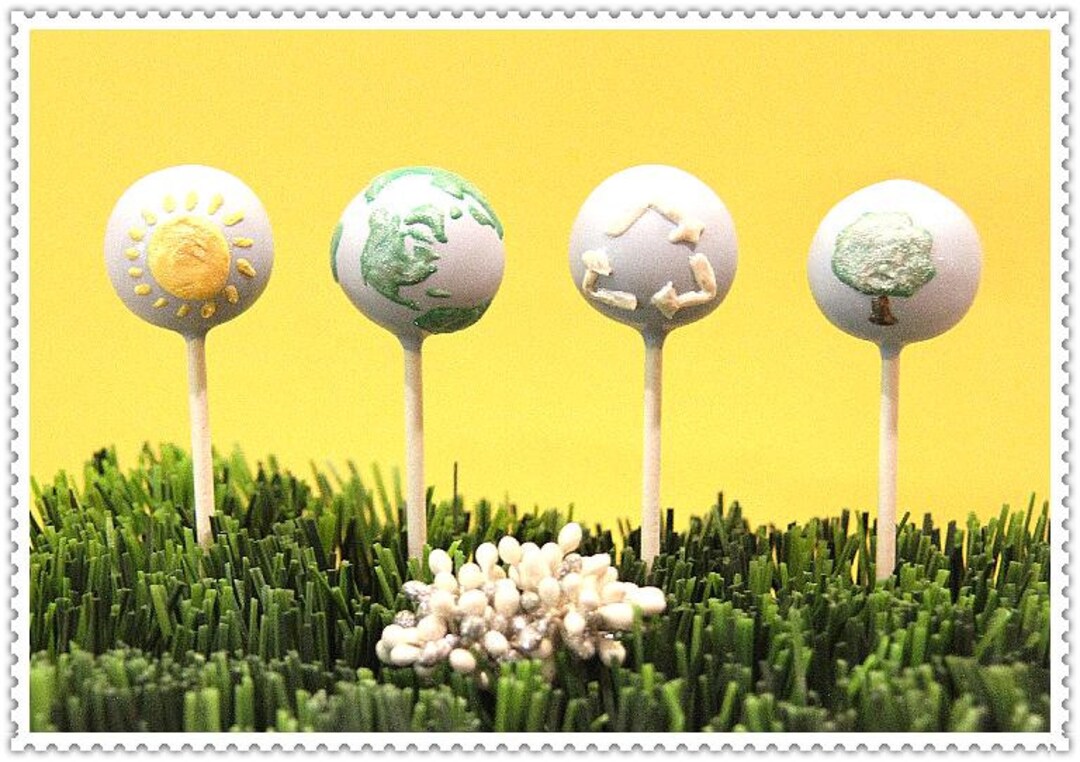 Earth Cake Pops - Etsy