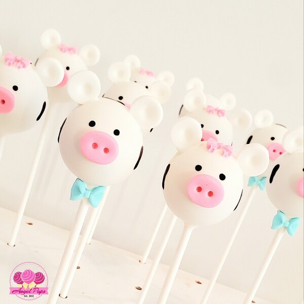 Cow Cake Pops - Etsy