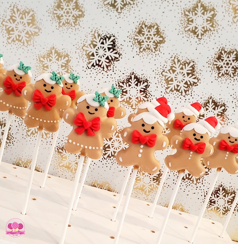 Gingerbread Boy and Girl Cake Pops - Etsy