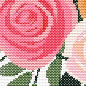Bouquet of Flowers Cross Stitch Sewing Modern Embroidery Pattern DMC ...