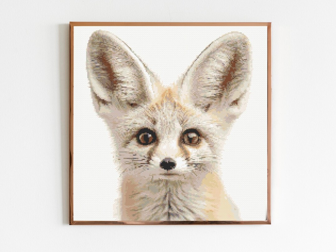 Fennec Fox Cross Stitch Sewing Embroidery Pattern Instant DMC Download ...