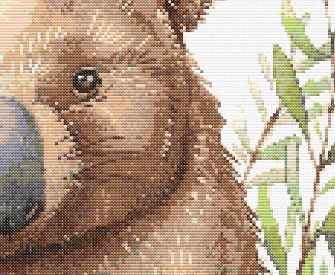 Wombat in an Outback Clearing Cross Stitch Sewing Embroidery Pattern ...