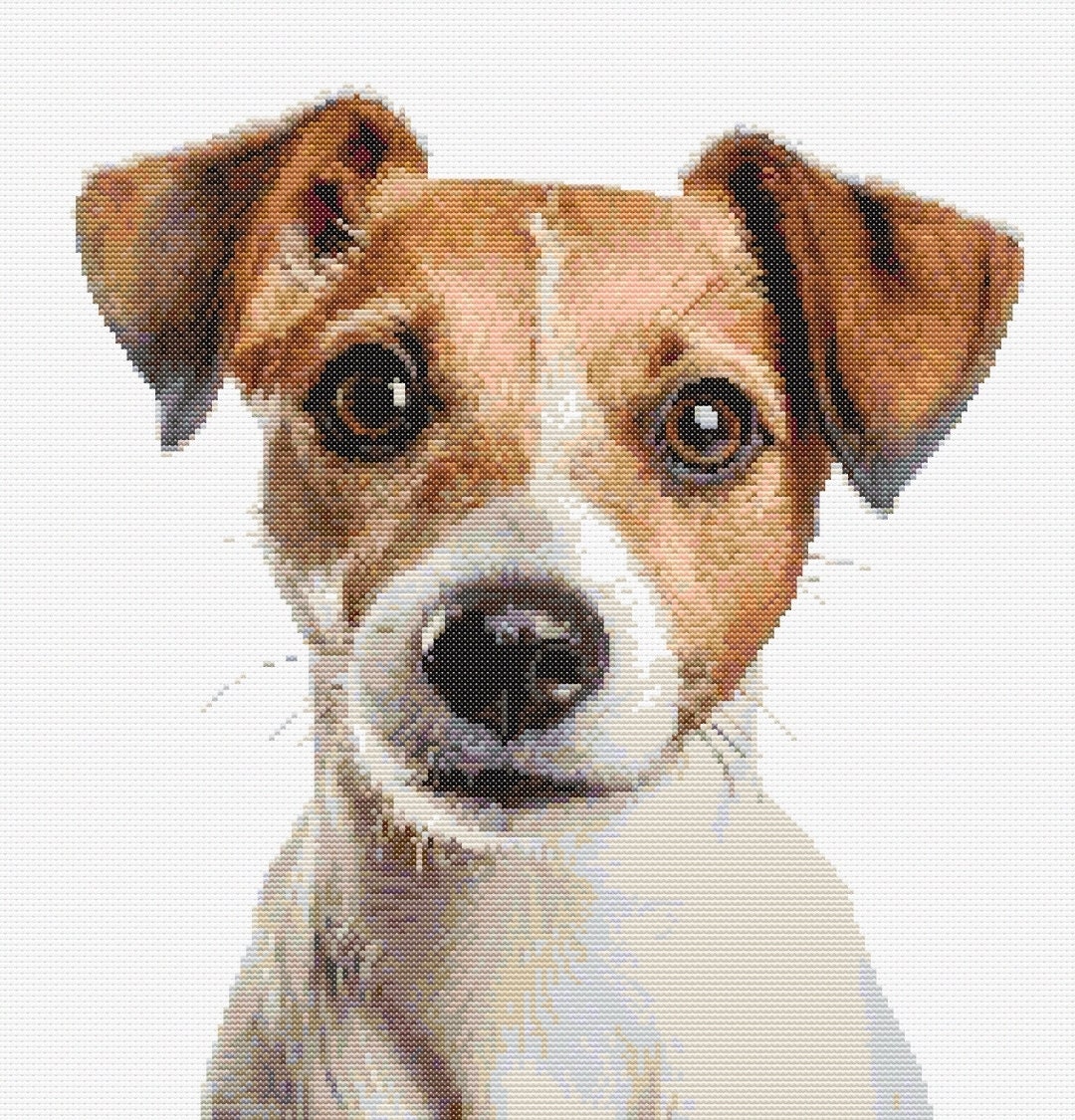 Jack Russell Dog Cross Stitch Pattern Sewing Embroidery DMC Wildlife ...