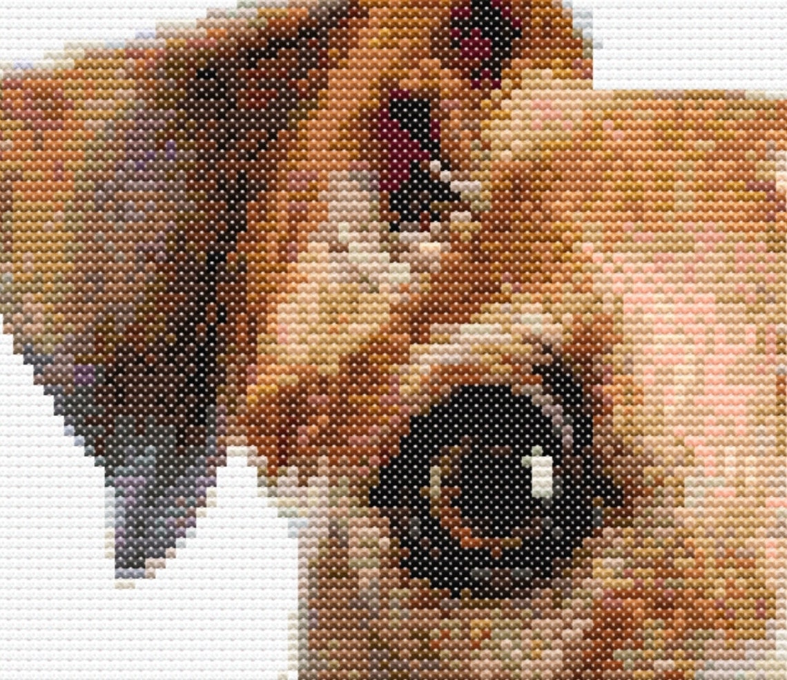 Jack Russell Dog Cross Stitch Pattern Sewing Embroidery DMC Wildlife ...