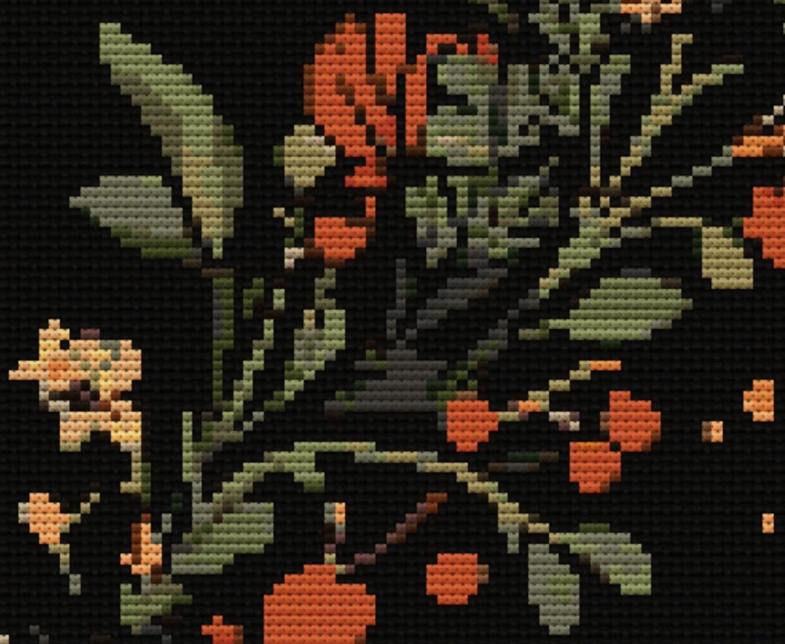 Possum and Banjo Cross Stitch Pattern Sewing Modern Embroidery Instant ...