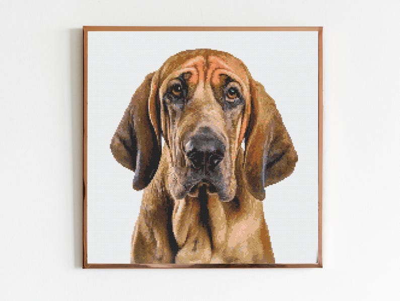 Bloodhound Dog Cross Stitch Pattern Embroidery Wildlife Animal Nursery ...